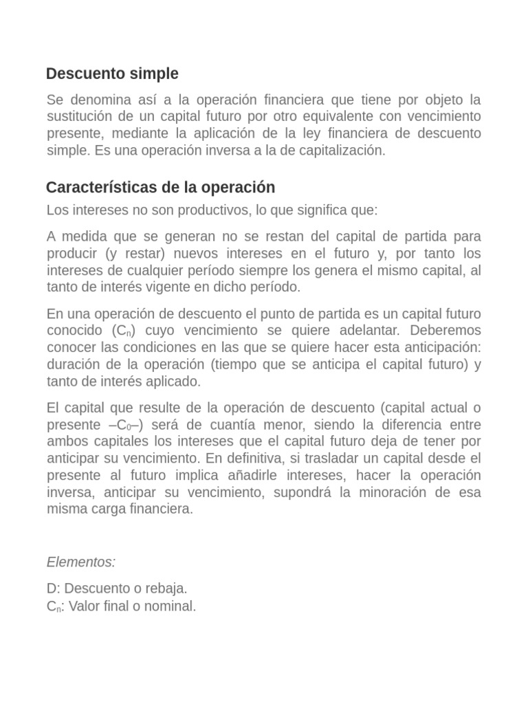 Mat300 Clase 3 Descuento Simple | PDF | Capital (economía) | Ahorro