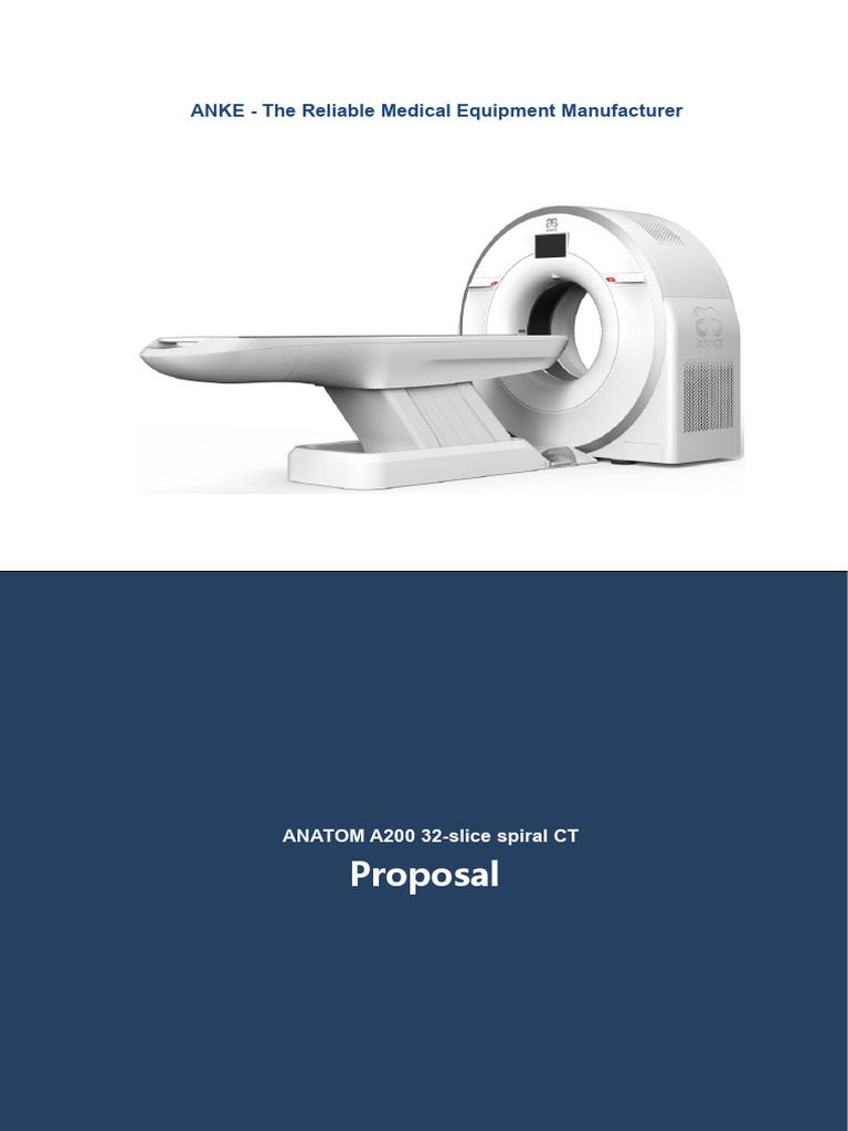 ANATOM A200 32-Slice Spiral CT Overview | PDF | Ct Scan | X Ray