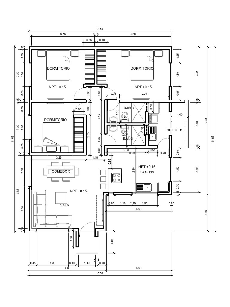 Casa 90 m2 | PDF