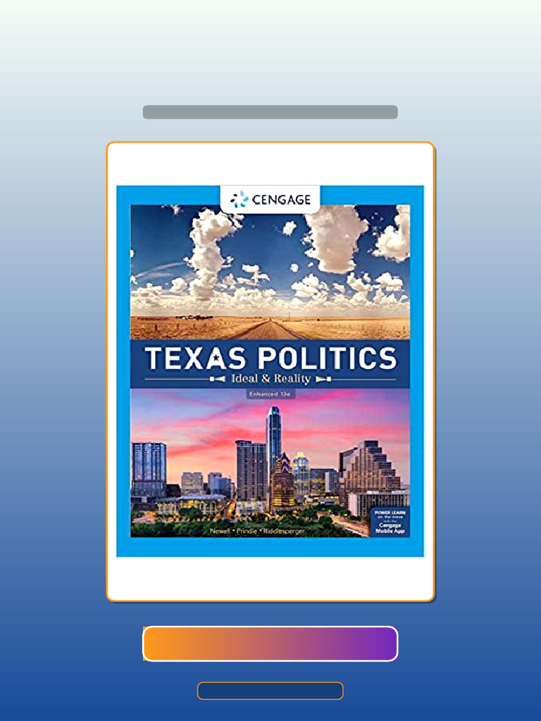 Answers For Texas Politics Ideal and Reality Enhanced 13th Edition ...
