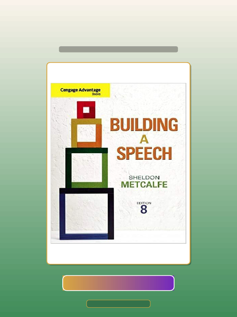 Answers For Cengage Advantage Books Building A Speech 8th Edition Ebook ...