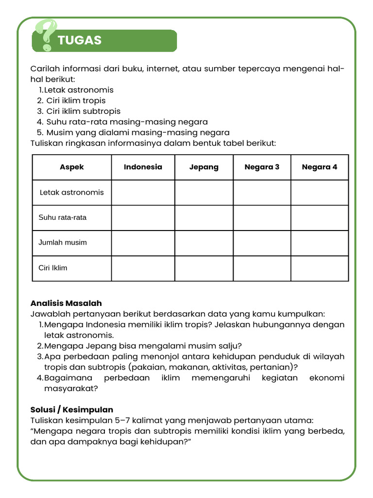 Iklim Tropis vs Subtropis: Analisis Negara | PDF