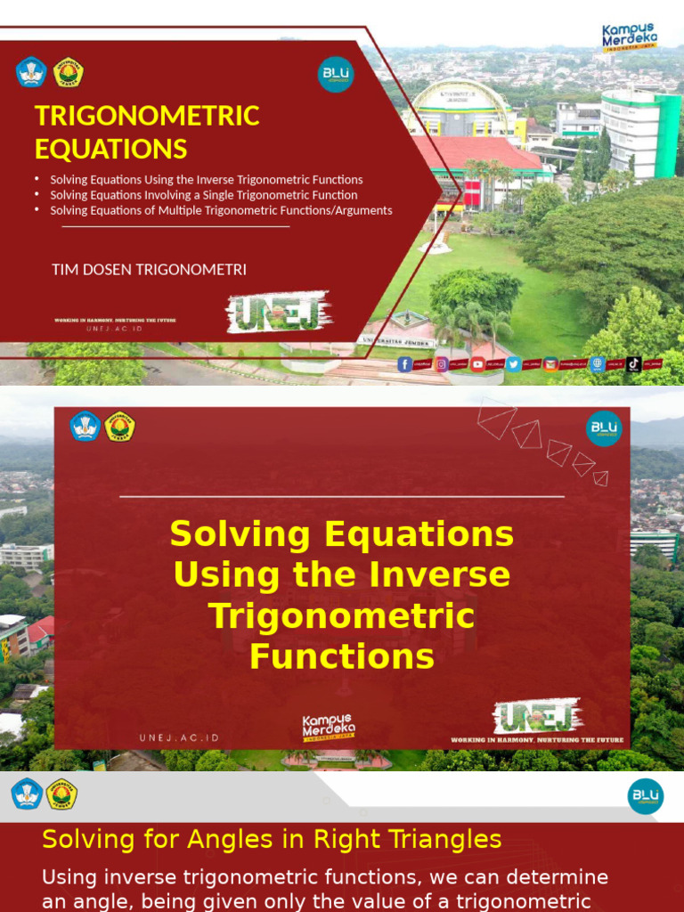 Persamaan Trigonometri (Menyelesaikan Persamaan Yang Menggunakan Fungsi ...