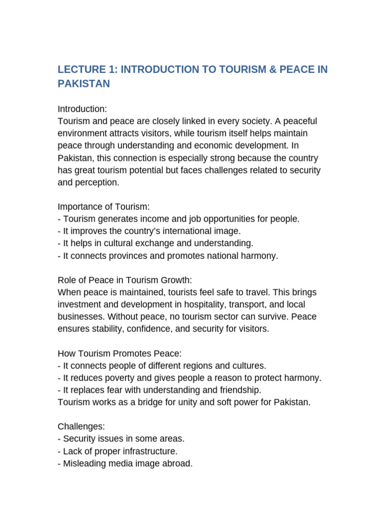 Answer of Questions Structured | PDF | Tourism