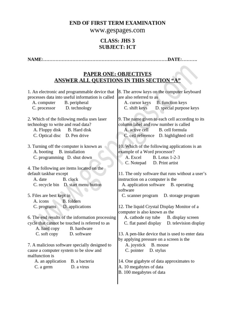 Ict Form 3 | PDF | Icon (Computing) | Cursor (User Interface)