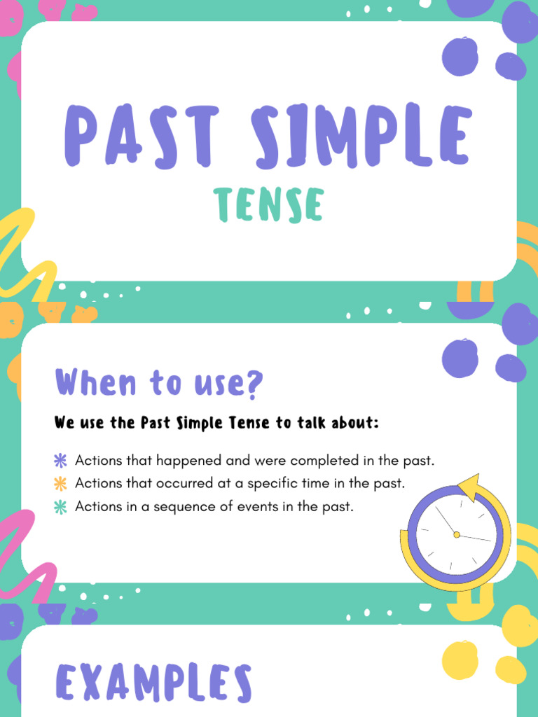 Past Simple Presentation | PDF | Verb | Grammatical Tense