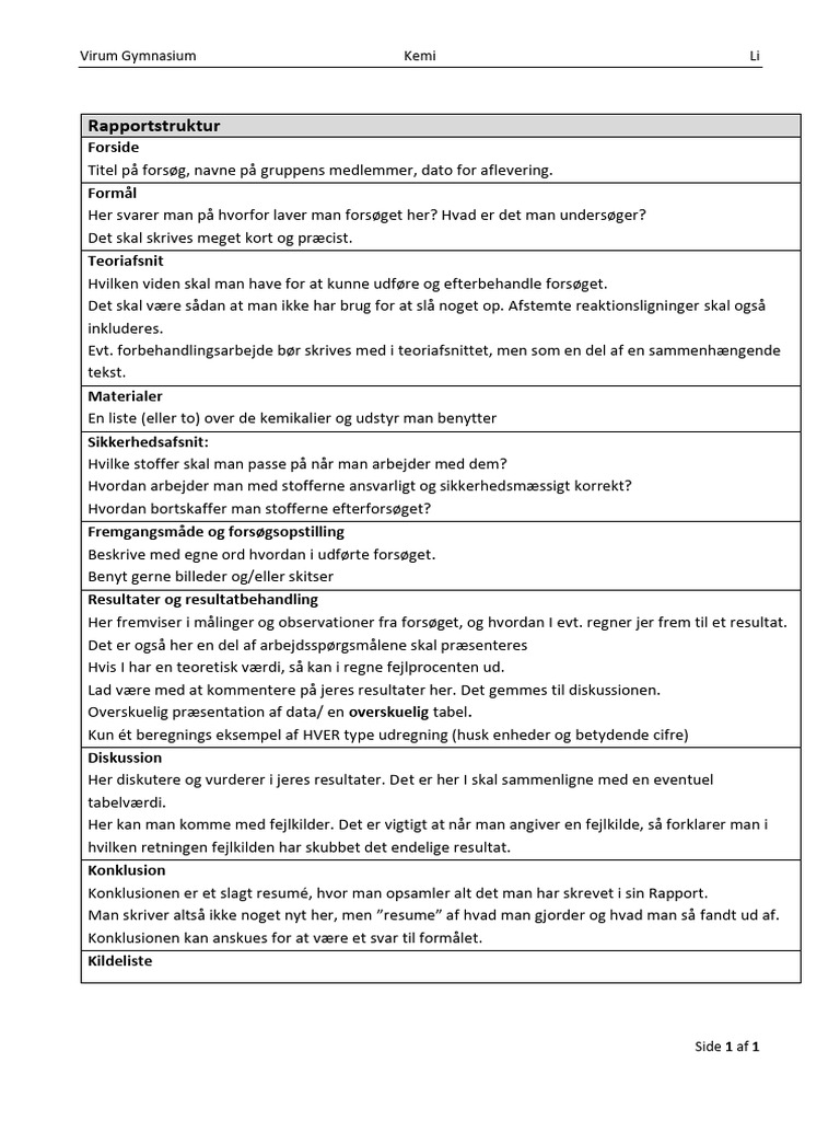 Rapportstruktur.docx (1) | PDF