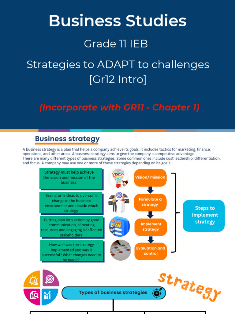Business Strategies for Grade 11 IEB | PDF | Strategic Management | Retail