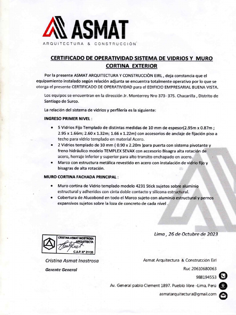 Muro Cortina - Asmat (3)[1] | PDF