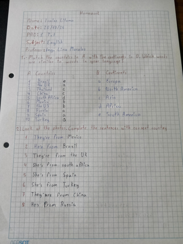 Homework Isaias - Lituma | PDF