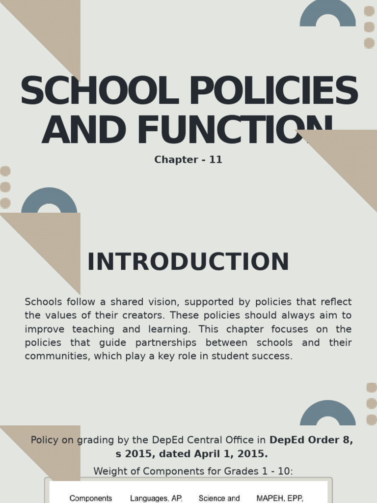 School Policies for Community Partnerships | PDF | Policy
