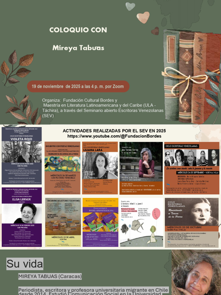 Presentación Coloquio con Mireya Tabuas 19 de voviembre de 2025 | PDF