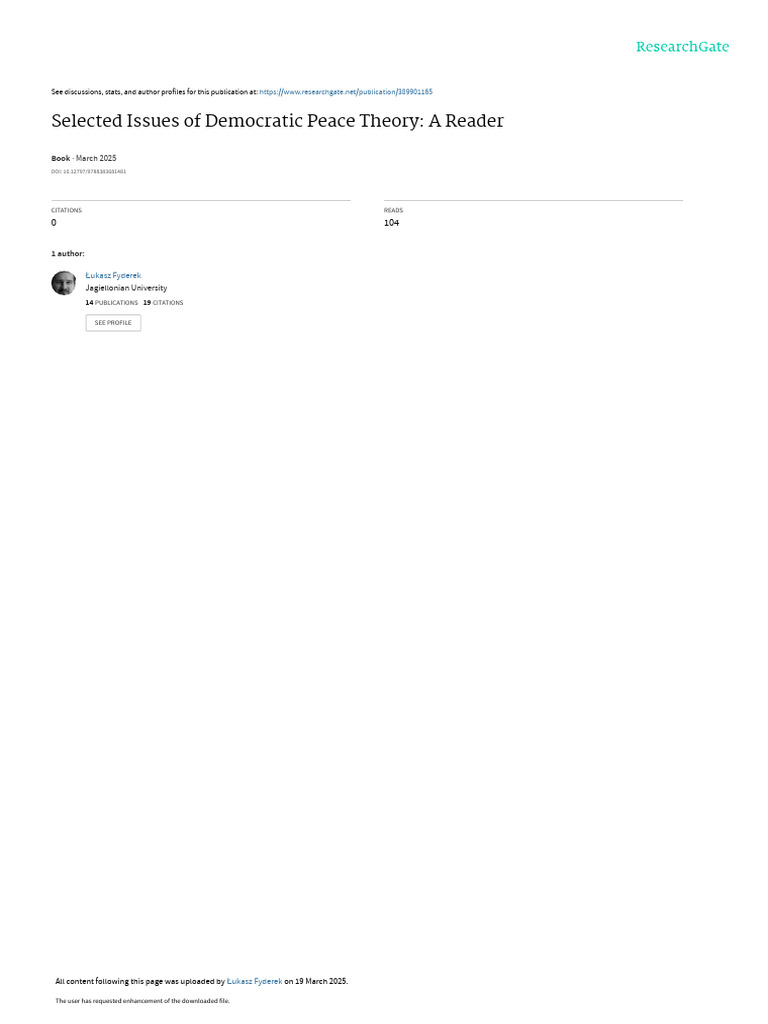DPTCH 1 Fyderek | PDF | Democracy | Political Ideologies