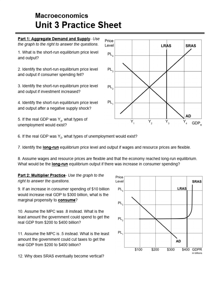 MacroUnit3PracticeSheet2-200414-114025 | PDF | Fiscal Multiplier ...