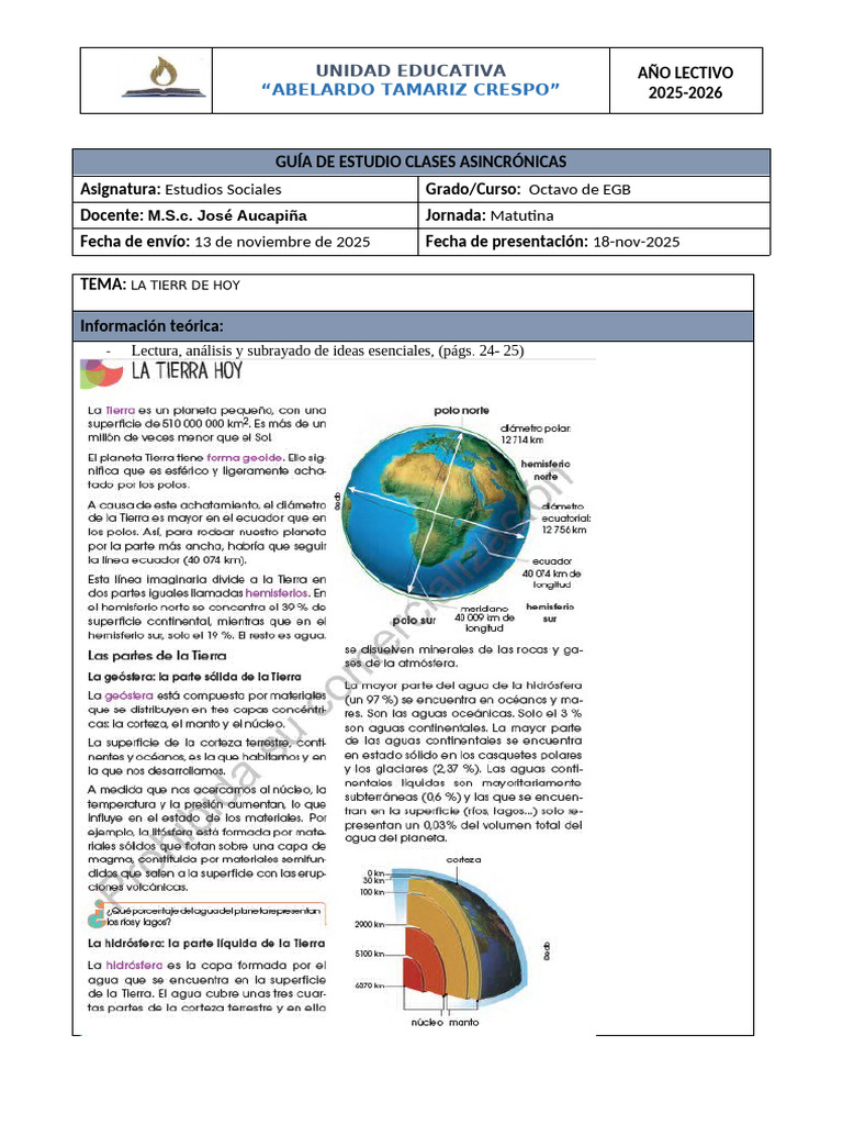 8vo - Eess Guia de Clases Asincronicas | PDF