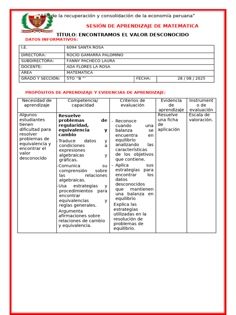 Valor desconocido en problemas de equilibrio | PDF | Ecuaciones ...