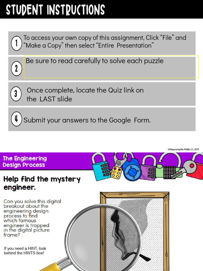 Engineering Design Process Digital Breakout | PDF | Engineering Design ...