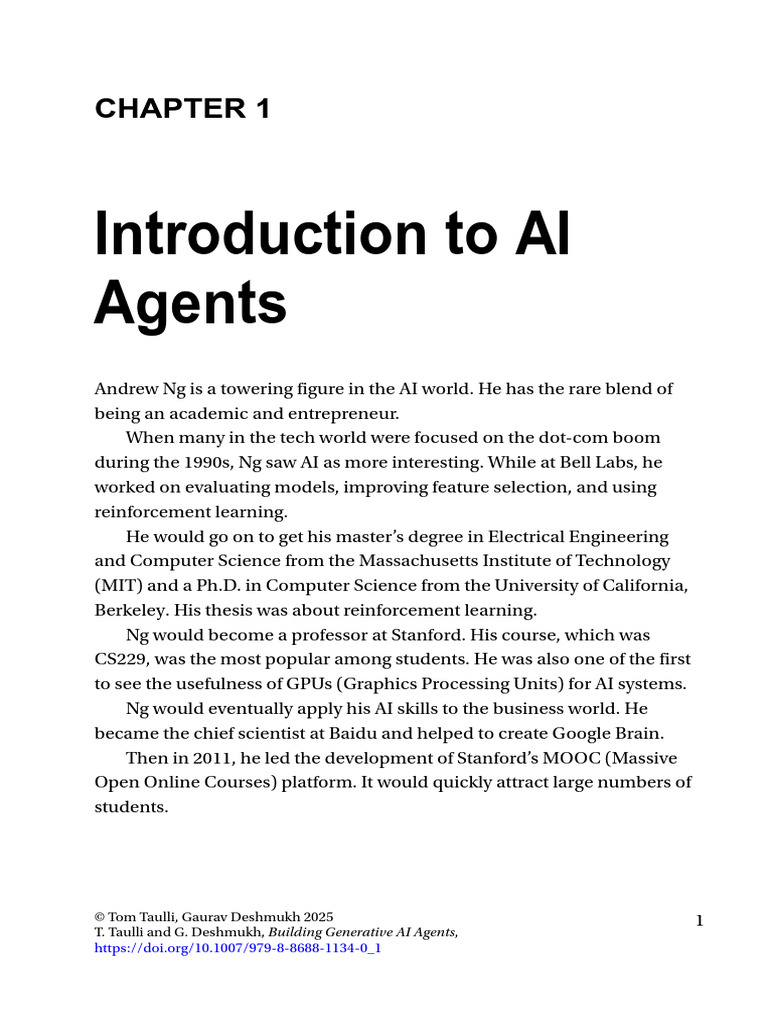 Taulli T. Building Generative AI Agents. Using LangGraph, AutoGen,... CrewAI 2025 | PDF ...
