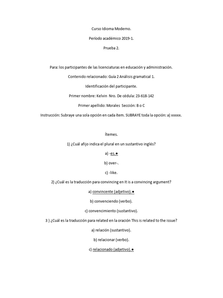 Prueba 2 | PDF
