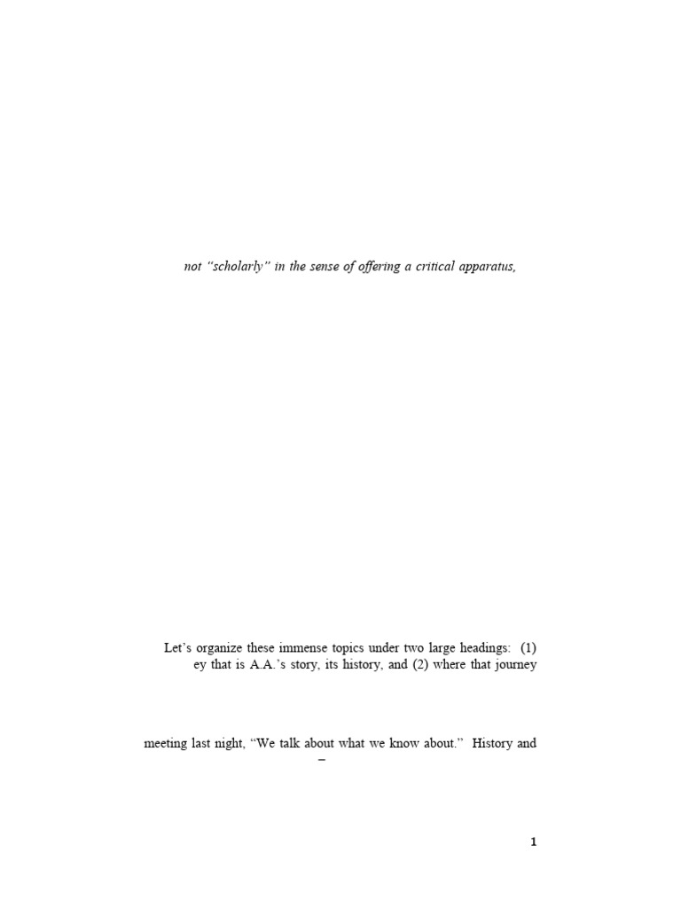 1996 Spirituality and Recovery The Historical Journey | PDF ...