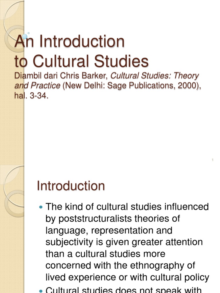 An Introduction to Cultural Studies | Cultural Studies | Feminism