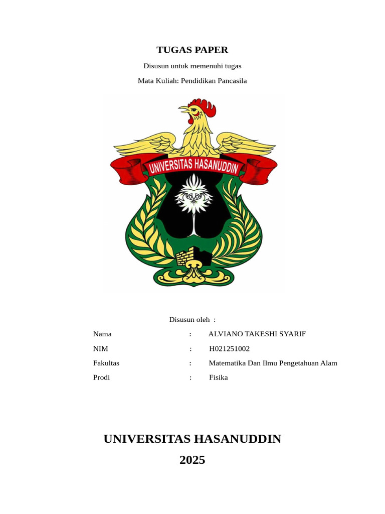 Alviano - Tugas Paper Individu Pendidikan Pancasila | PDF