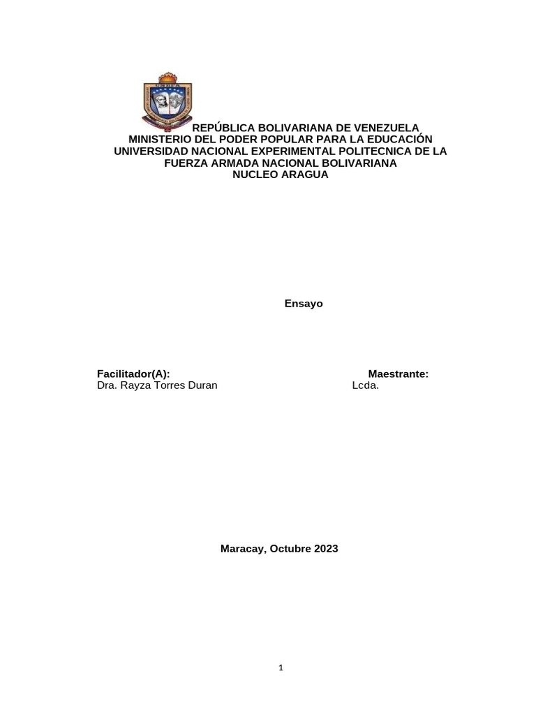 Portada Unefa | PDF
