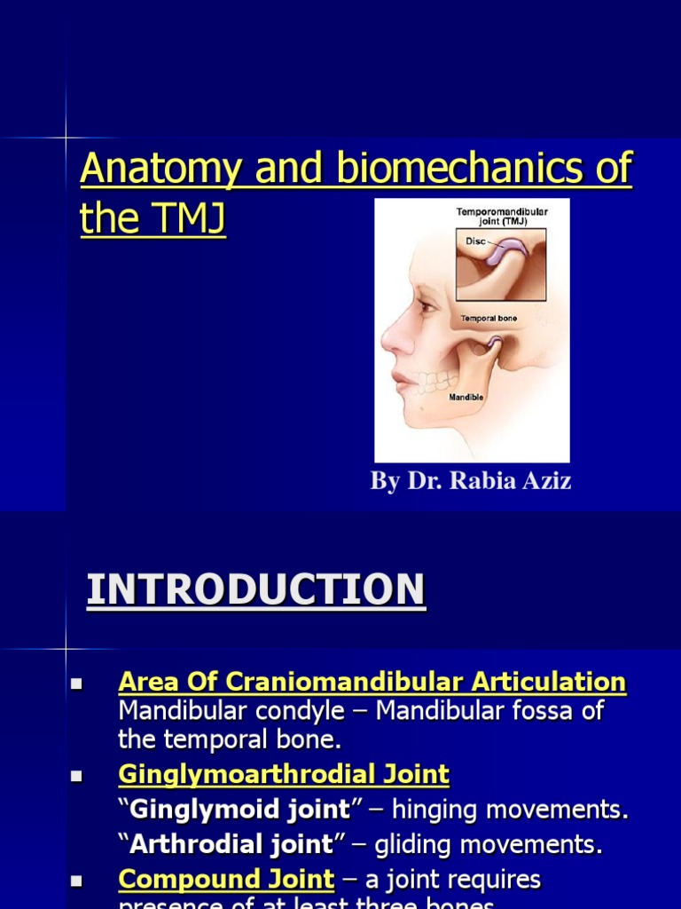 Anatomy and Bio Mechanics of The TMJ | PDF | Musculoskeletal System ...