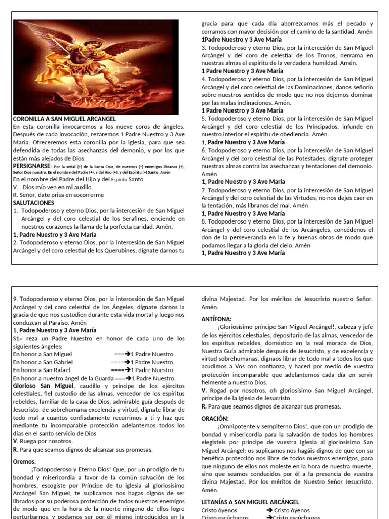 San Miguel Pdf Miguel Arcángel ángel