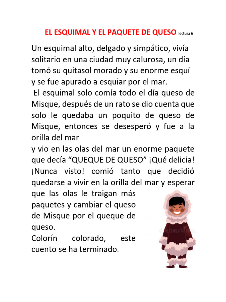 El Esquimal y El Paquete de Queso | PDF