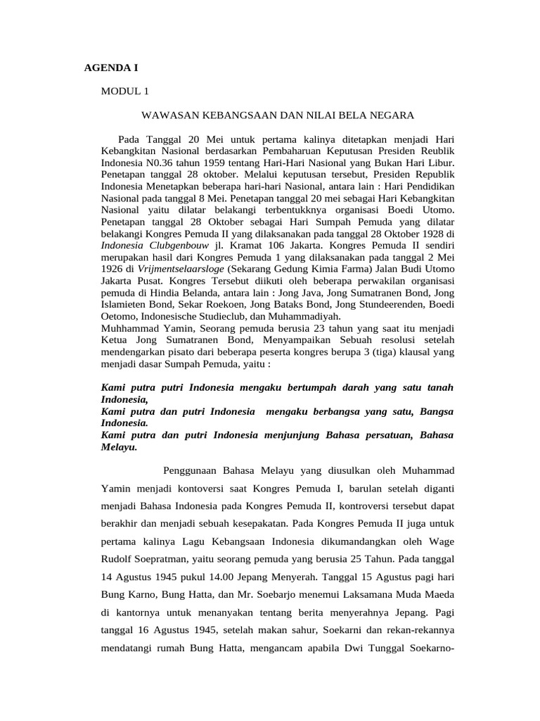 Resume Agenda 1 Modul 1 by Dewi Ayu Noviani | PDF