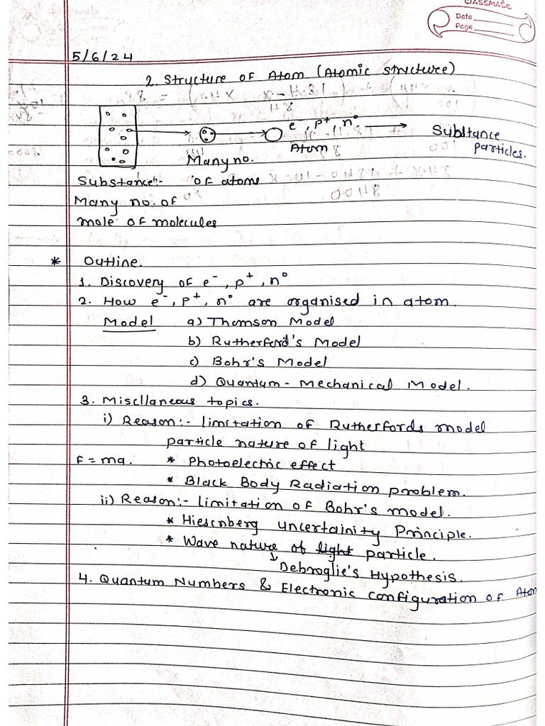 Atomic Structure 1 | PDF