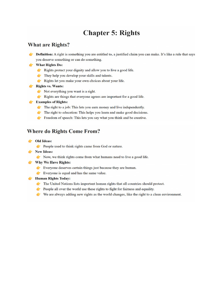 Rights Notes | PDF