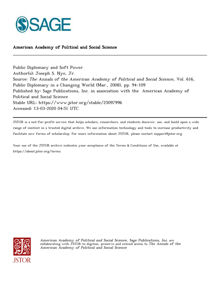 Public Diplomacy and Soft Power Insights | PDF | Soft Power | Propaganda