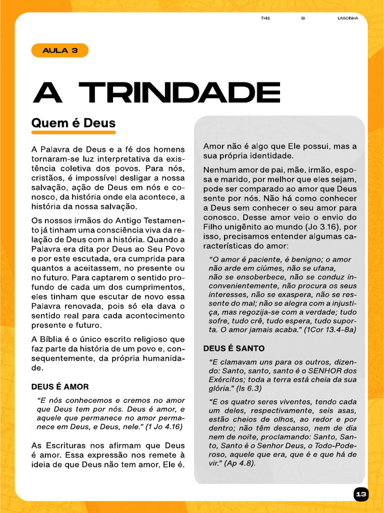 Aula 3 - Trindade | PDF