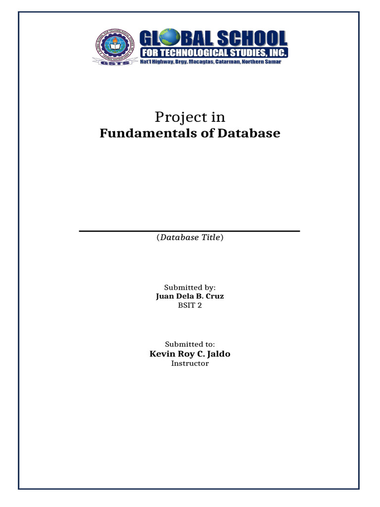 Database Project: ERD & SQL Commands | PDF