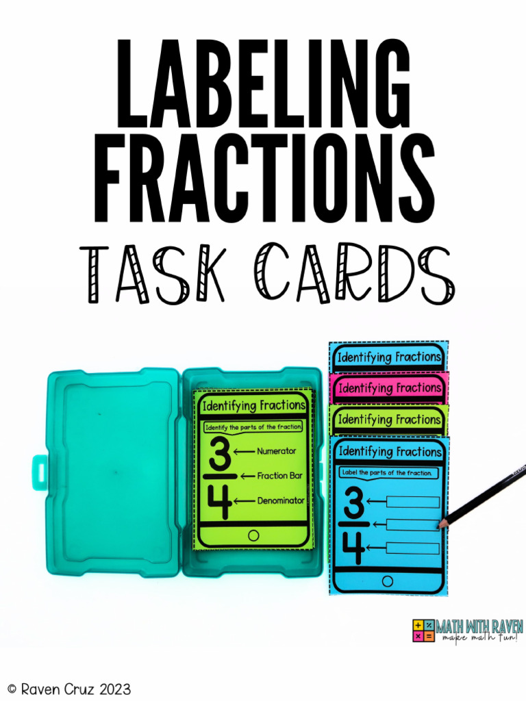 3rd Grade Fraction Task Cards Bundle | PDF