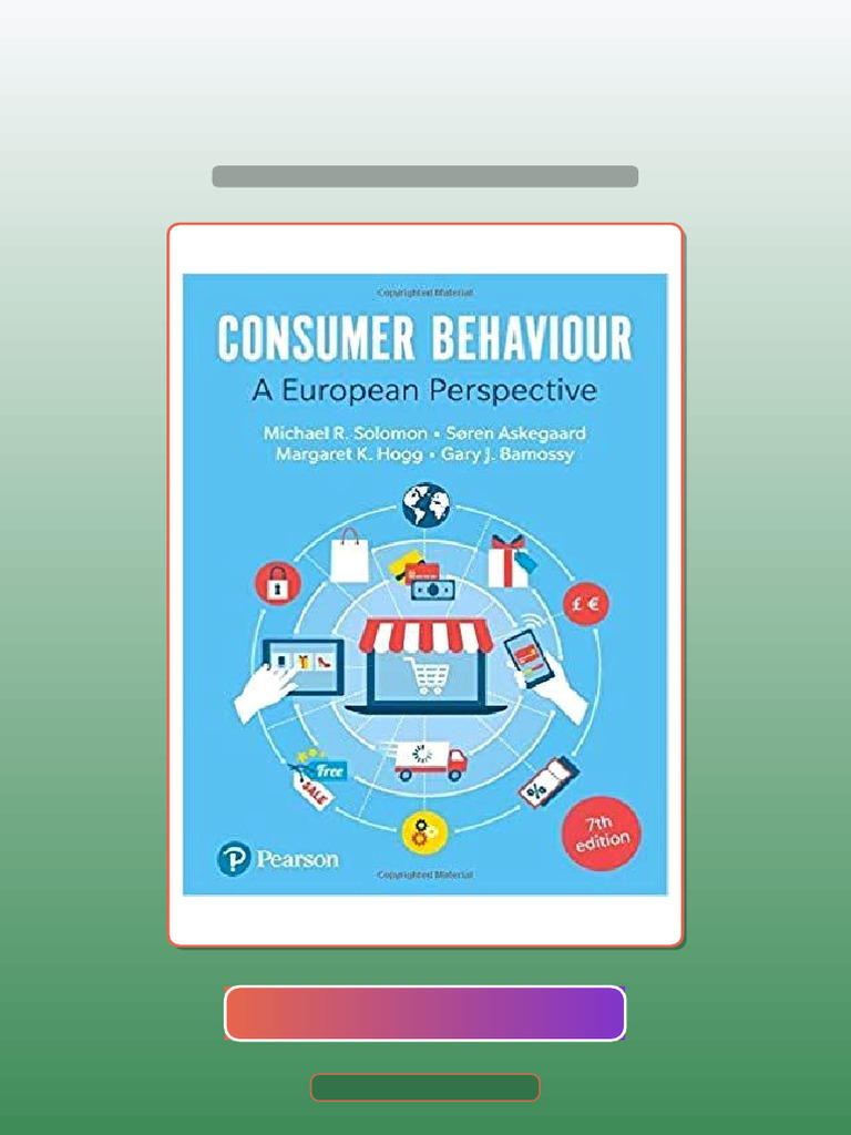 Answers for Consumer Behaviour a European Perspective 7th Edition eBook ...