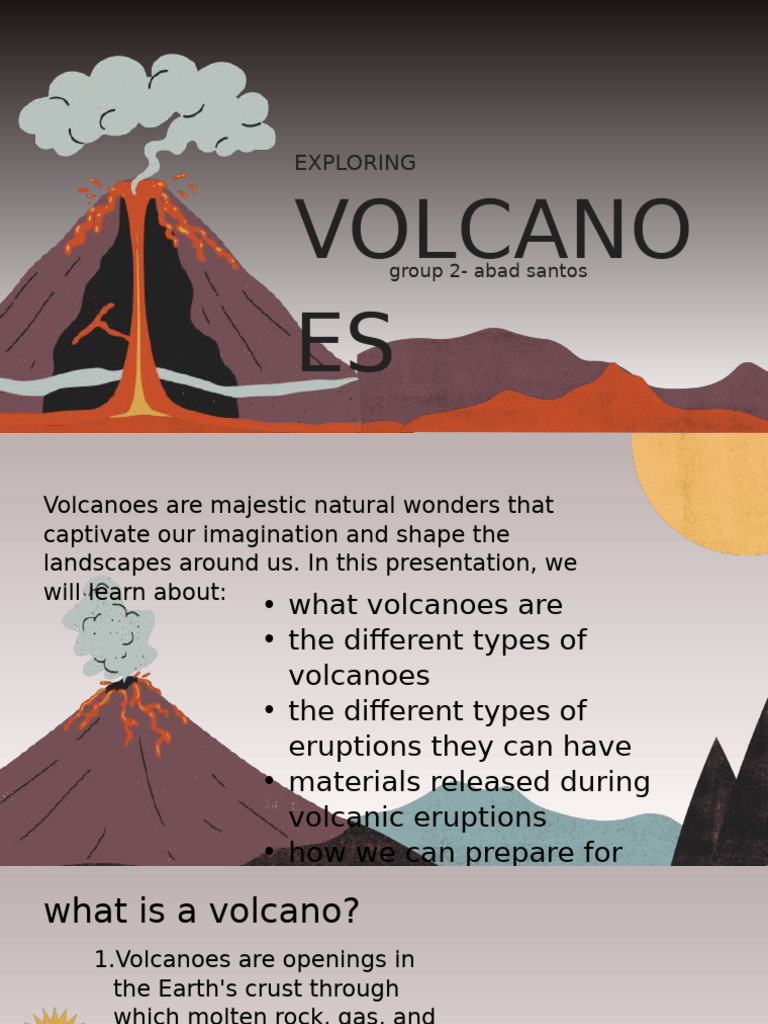 Exploring Volcanoes Earth Science Education Presentation Organic Semi ...
