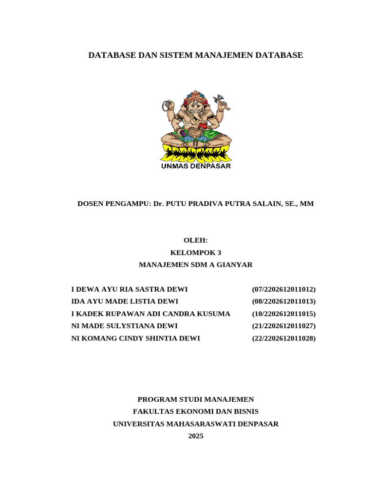 Manajemen Database: Struktur dan Proses | PDF
