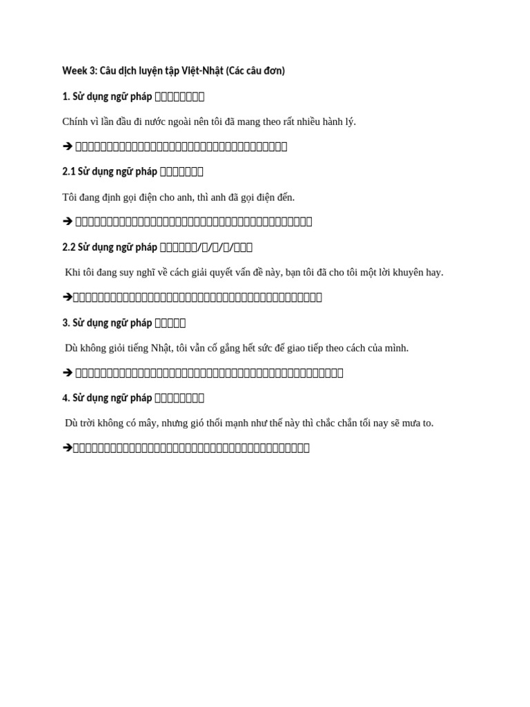 Viet - Nhatã Ç¿ È Ã Week 3 | PDF