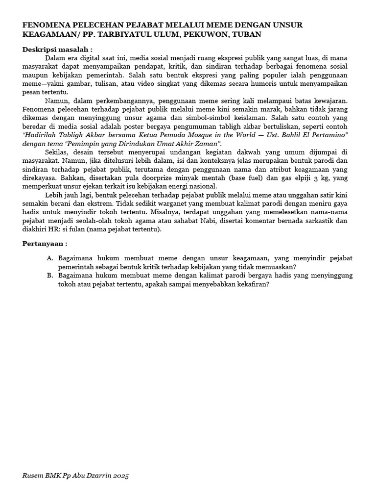 BMK Kendal 2025 | PDF