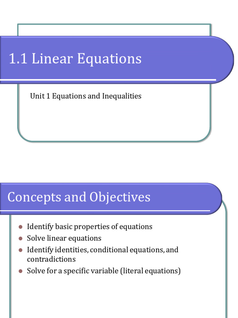 Linear Equations | PDF | Equations | Inequality (Mathematics)