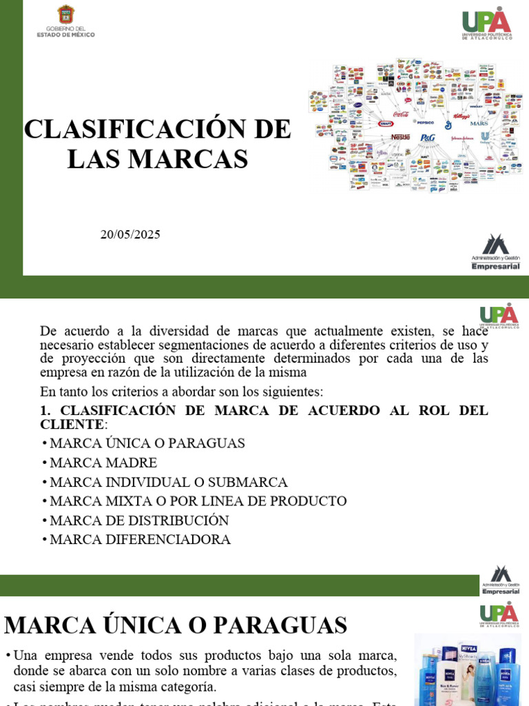 Clasificación de Marcas: Tipos y Usos | PDF | Marca | Producto (Negocio)
