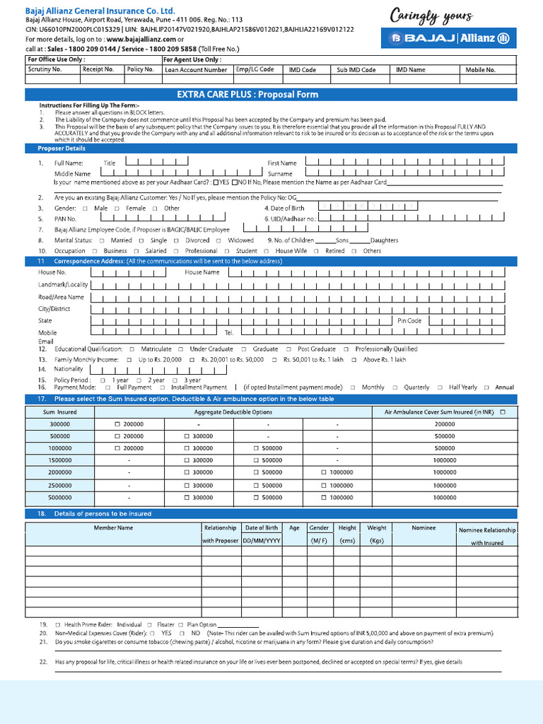 Extra Care Plus PF | PDF