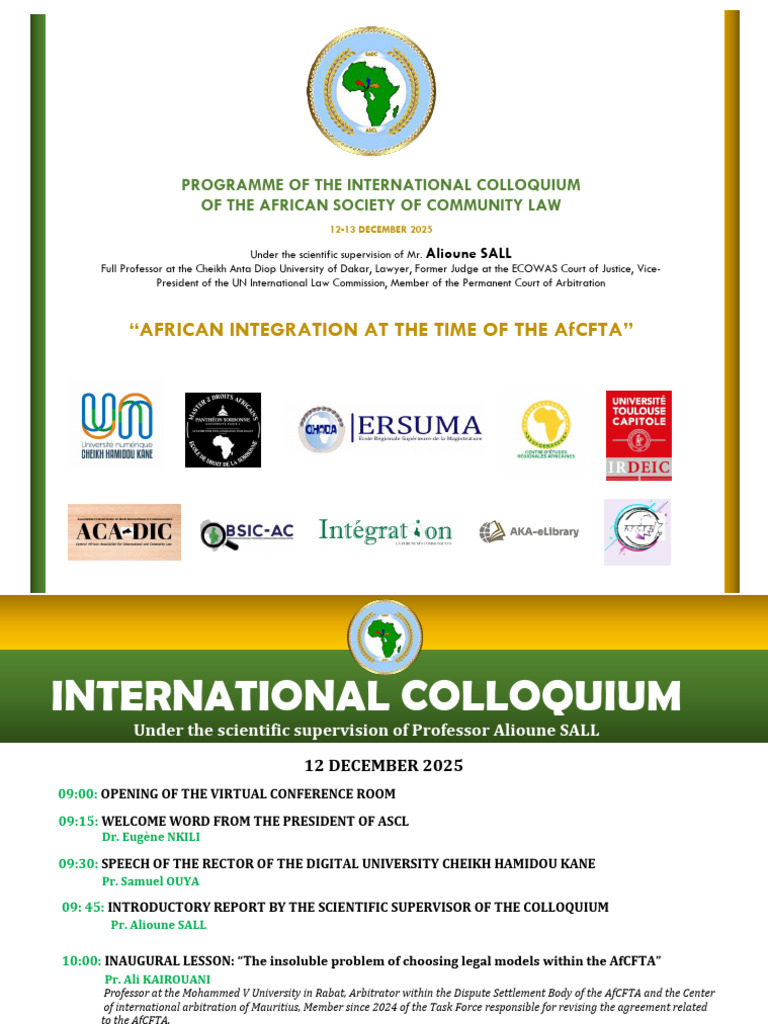 Programme of The 12-13 December 2025 Colloquium | PDF