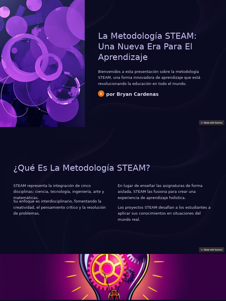 Metodología STEAM en Educación Innovadora | PDF | Enseñando | Aprendizaje