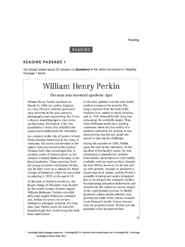 William Henry Perkins | PDF