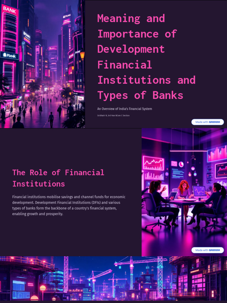 Meaning and Importance of Development Financial Institutions and Types ...