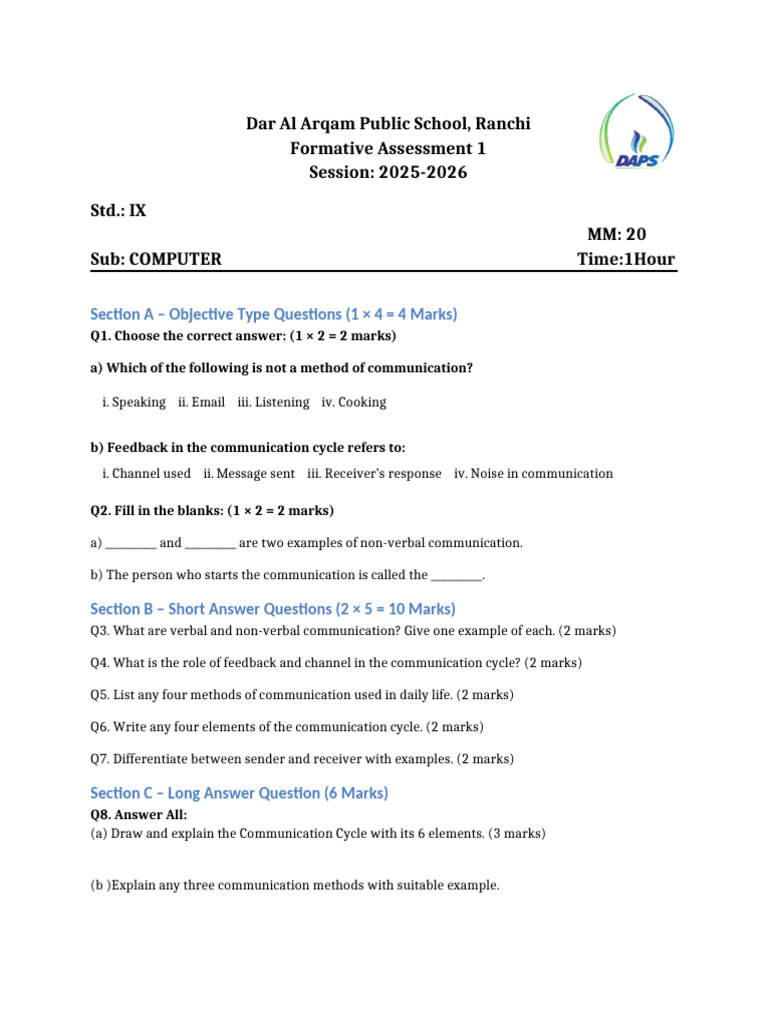 Class 9 - Computer Application | PDF